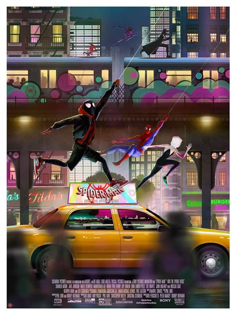 INSIDE THE ROCK POSTER FRAME BLOG Andy Fairhurst Spider Man Into The