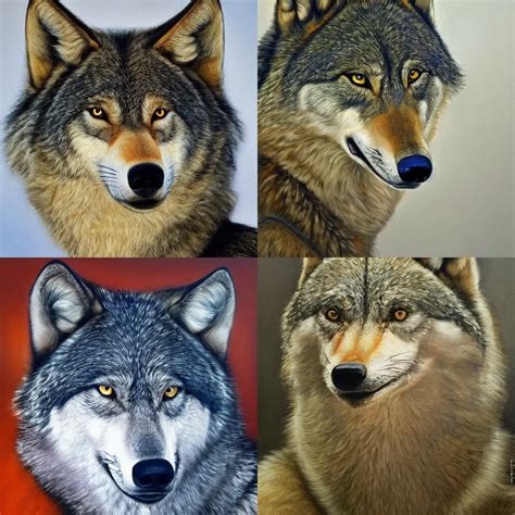 An Upper Body Portrait Of An Anthropomorphic Wolf Stable Diffusion