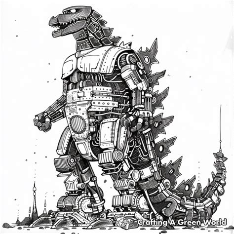 Mechagodzilla Coloring Pages Free Printable