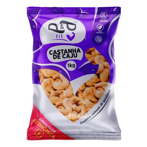 Castanha De Caju Quebrada Sal 1Kg P P P P Fit A Sua Loja De