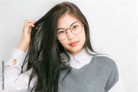 Asian Nerd Girl Glasses Telegraph