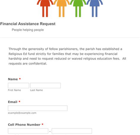 Financial Assistance Request Form Template Jotform