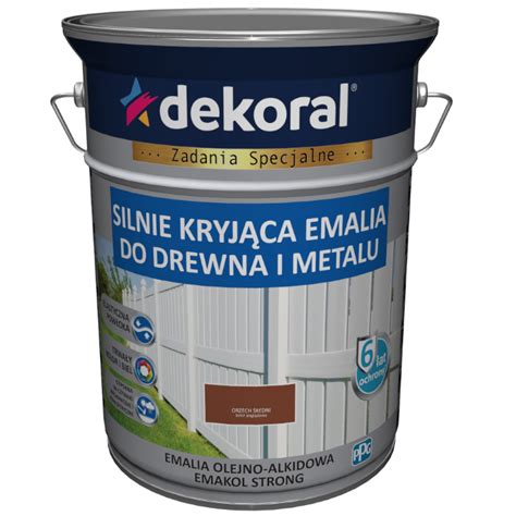 Farba ogólnego stosowania olejno alkidowa DEKORAL SILNIE KRYJĄCA EMALIA