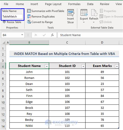 vba index match based on multiple criteria in excel 3 methods