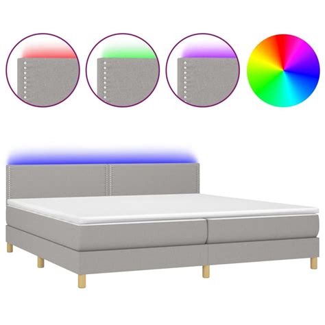 Ko Kontynentalne Z Materacem I Diodami Led X Zakito Home