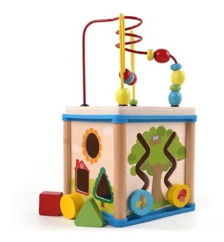 Cubo Montessori Multifuncional Encajar Ni Os Juego Did Ctico
