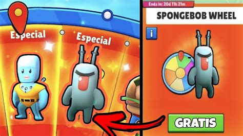 Como Conseguir Las Nuevas Skins De Bob Esponja GRATIS En Stumble Guys