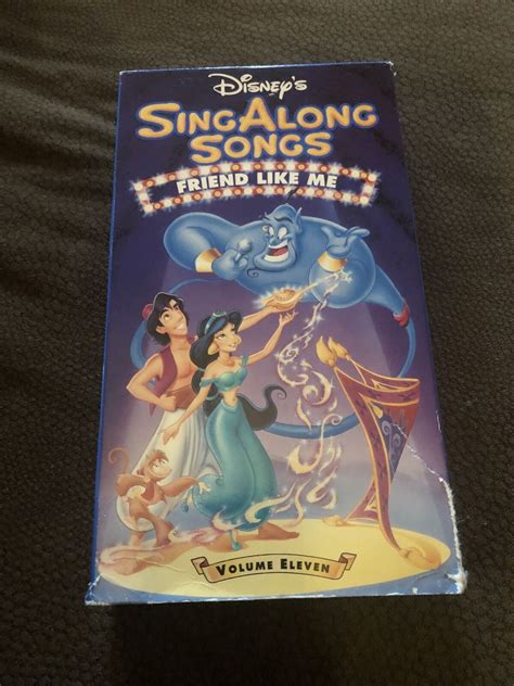 Mavin Walt Disney Sing Along Songs Friend Like Me VHS Video Volume 11