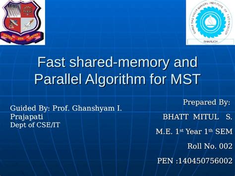 ppt parallel algorithm for mst dokumen tips