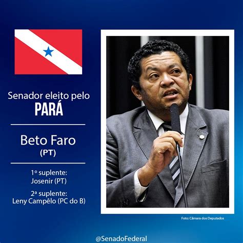 Senado Federal on Twitter Eleito senador pelo Pará José Roberto