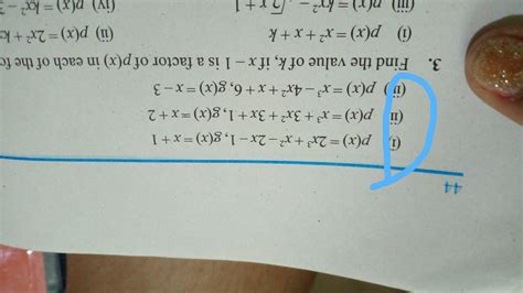 use the factor theorem to determine whether g x is a factor of p x in each of the following