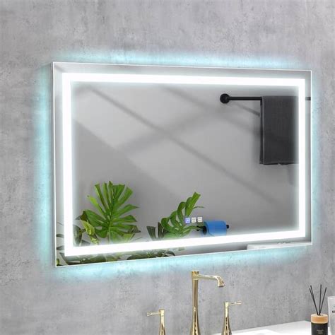 INSTER Ethereal 48 In W X 36 In H Rectangular Frameless LED Mirror