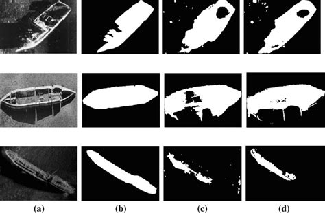 some segmentation results on the sonar test set when we use 4 labeled download scientific