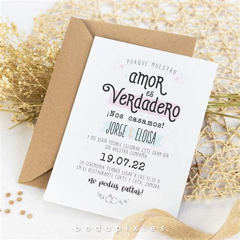 Invitación de boda original modelo Play desde 1 45 Bodapix