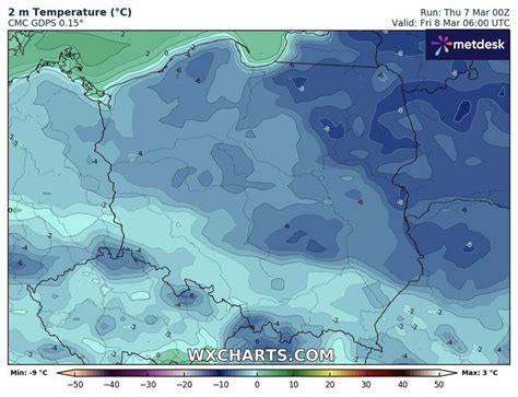 Mróz i śnieg wrócił do Polski Temperatura spadła do blisko 11 stopni