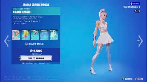 Fortnite Item Shop Ariana Grande Bundles Returned Youtube