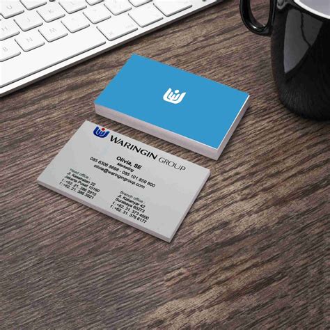 Jual Print Cetak Kartu Nama Art Carton 260 1 Sisi Tanpa Box Laminasi