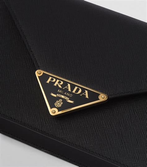 Womens Prada Black Saffiano Leather Cross Body Bag Harrods Uk