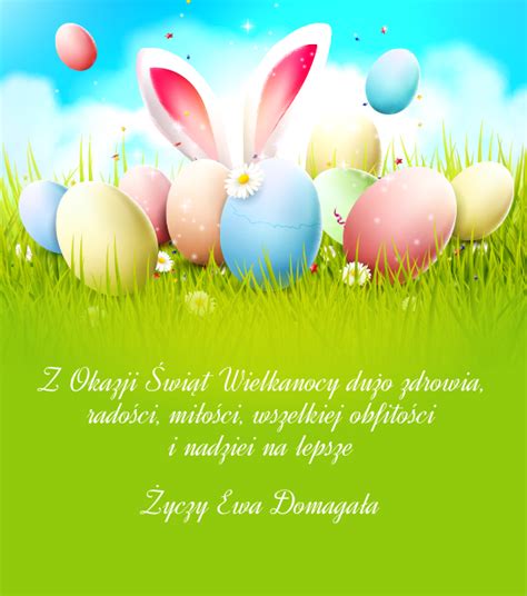 Wszystkiego dobrego smacznego święconego dyngusa mokrego życia