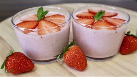 MOUSSE DE FRESA una receta muy fácil y con pocos ingredientes YouTube