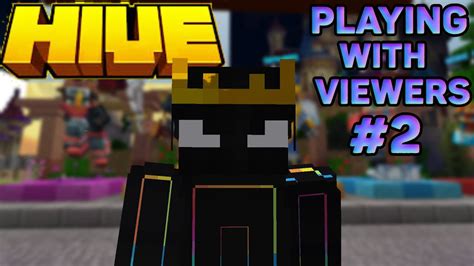 Playing With Viewers Live Hive Minecraft Bedrock Youtube
