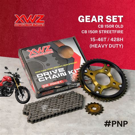 Jual GEAR GIR SET GIR PAKET CB 150R OLD CB150R STREETFIRE NEW LED 428H
