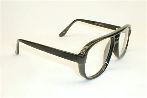 Vintage Mens Eyeglasses Frames Black 50s 60s 70s Optical Eyewear
