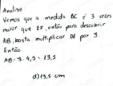 Solved 1 Na figura abaixo há dois triângulos semelhantes As figuras