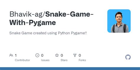 GitHub Bhavik Ag Snake Game With Pygame Snake Game Created Using