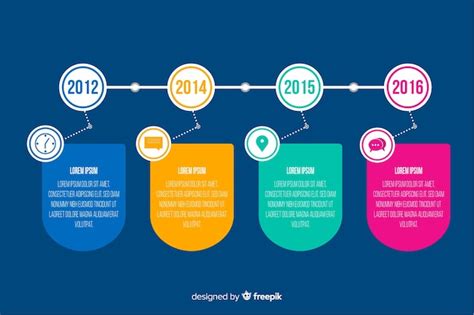 Infogr Fico Profissional De Linha Do Tempo Vetor Gr Tis