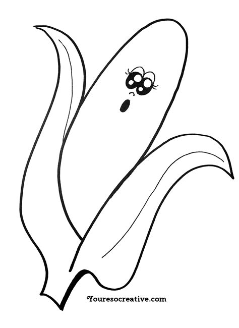 Printable Corn On The Cob