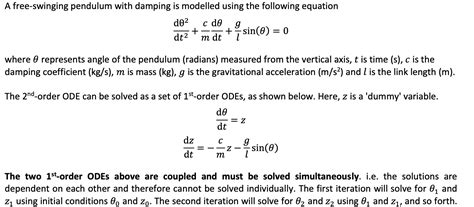 midpoint method to solve two 1st order ode