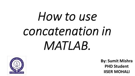how to use concatenation in matlab matlab concatenation tutorial matlab function youtube