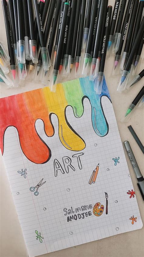 Page De Garde Art Plastique Lise Okul