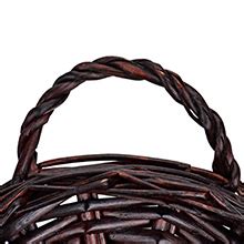 Amazon Handmade Woven Hanging Basket Natural Wicker Handed Storage