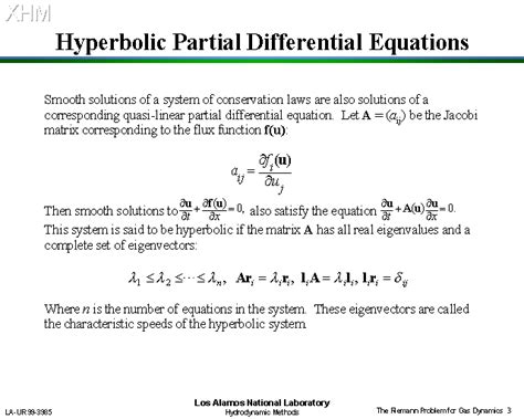 hyperbolic partial differential equations