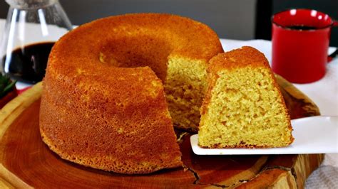 Bolo de Fubá Sem Glúten Apenas 4 Ingredientes Sem Ovos e Sem
