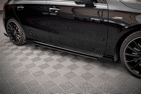 Street Pro Side Skirts Diffusers Flaps Mercedes A Amg Amg Line