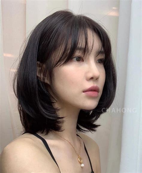 Korean Layered Hairstyles With Bangs