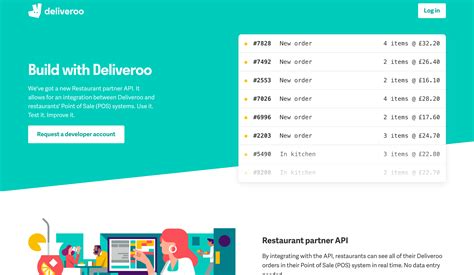 Deliveroo API Developer Docs APIs SDKs And Auth API Tracker