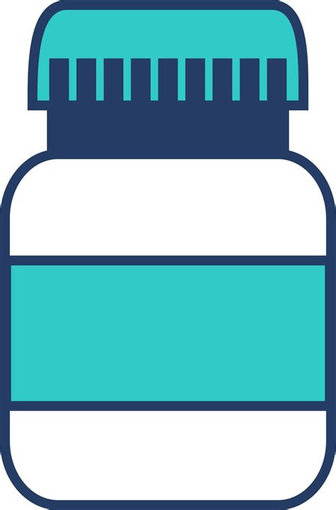 Flat Style Illustration Of Medicine Bottle Vector Art At Vecteezy