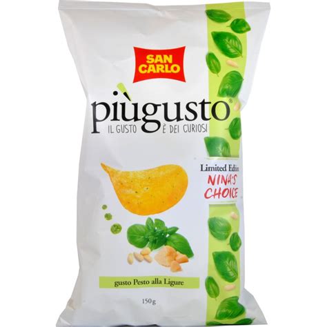 S Carlo Patatine Piu Gusto Pesto Gr