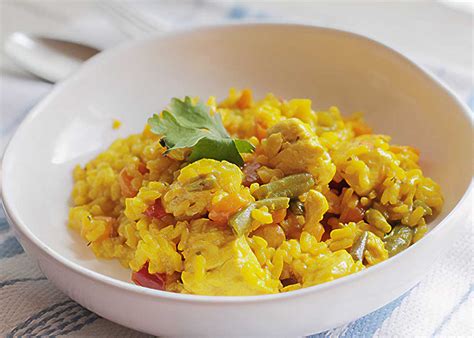 Arroz con pollo y verduras receta familiar fácil PequeRecetas