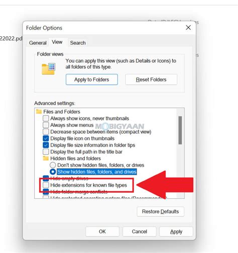 How To Show File Extensions In Windows