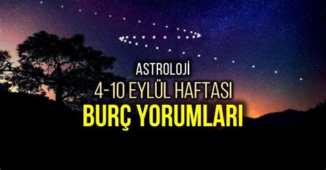 Astroloji Eyl L Haftal K Bur Yorumlar