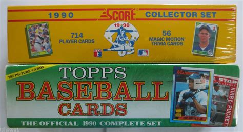 1990 Topps Baseball Cards Factory Sealed Set Scrollent