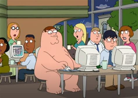 Peter Griffin Naked At Internet Cafe Blank Template Imgflip