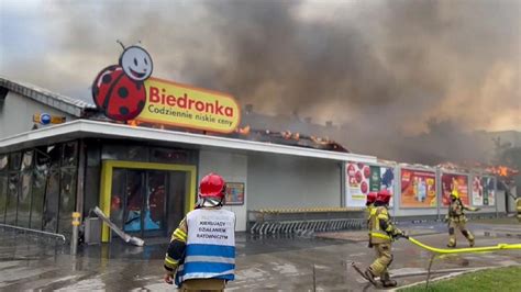Ogromny Po Ar Biedronki W S Upsku Obiekt Niemal Ca Kowicie Zniszczony
