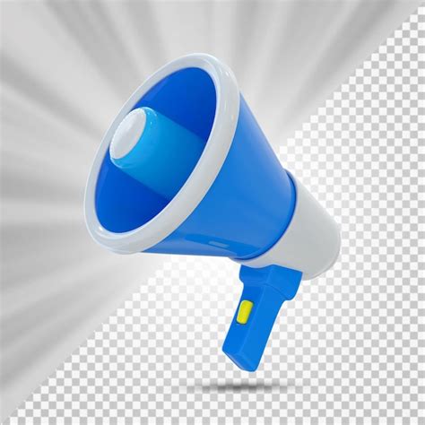 Premium PSD Announcement Megaphone