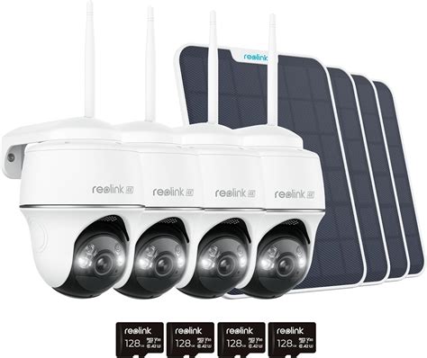Amazon REOLINK Argus PT Ultra With Solar Panel 4 Pack Bundle 4K